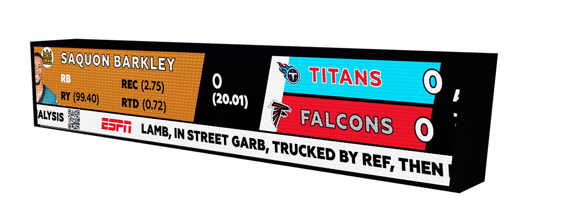 The Ultimate LED Ticker for Sports Enthousiasts - ConnectedRoom